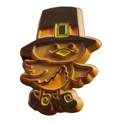 Vintage Hallmark Pin Thanksgiving Turkey With Hat | eBay