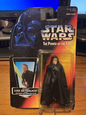 Star Wars The Power Of The Force Luke Skywalker Removable Cloak Action ...