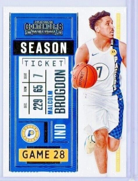 2020-21 Panini Contenders #8 Malcolm Brogdon - Indiana Pacers - MINT | eBay