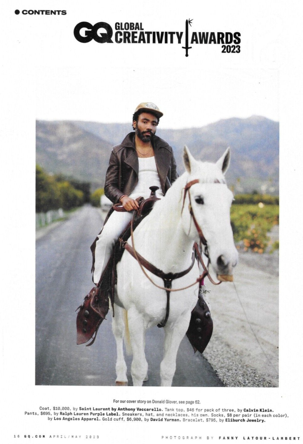 GQ Magazine Tim Cook Donald Glover Hoyeon Yohji Yamamoto Karol G ...
