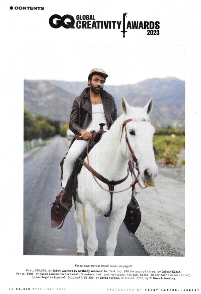 GQ Magazine Tim Cook Donald Glover Hoyeon Yohji Yamamoto Karol G ...