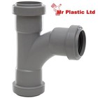 Polypipe 32mm Push Fit Waste Pipe Fittings in Grey (actual size 34mm ...