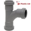 Polypipe 32mm Push Fit Waste Pipe Fittings in Grey (actual size 34mm ...