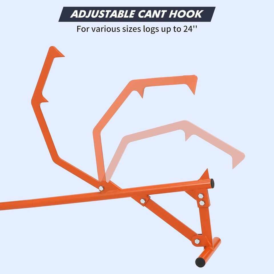 51" Steel Timberjack Timber Jack Tool Log Lifter Roller Log Cant Hook ...