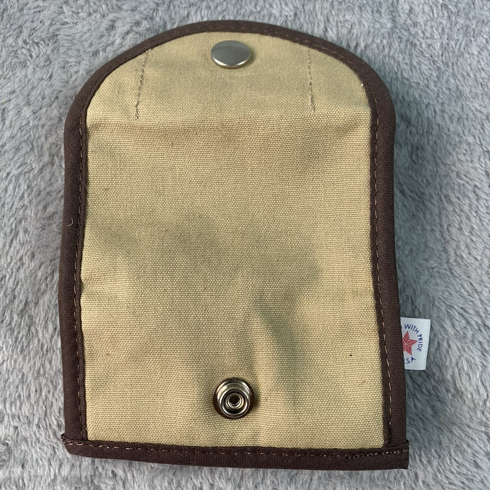 Vtg Orvis Fly Fishing Tri Fold Wallet Wool Pouch w 22 Flies Lures Made ...