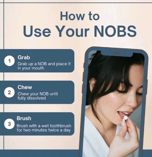 NOBS Toothpaste Tablets - Nano Hydroxyapatite, Flouride & Plastic Free ...
