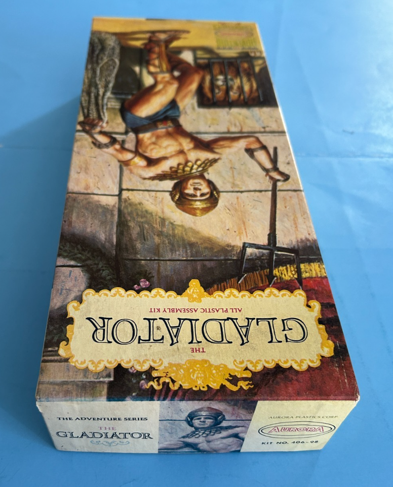 Vintage Aurora "Gladiator" Model Kit Empty Box #406 1964 EMPTY BOX + a ...