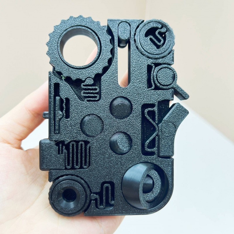 Handheld EDC Fidget Spinner 12-Function Tactile Toy for Stress Relief ...