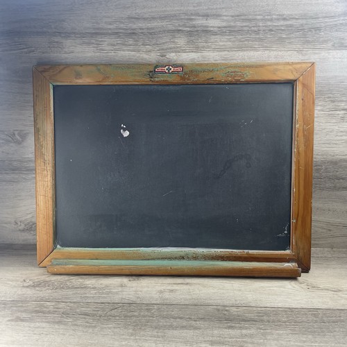 Vtg National School Slate Company Framed Natural Slate Chalkboard w ...