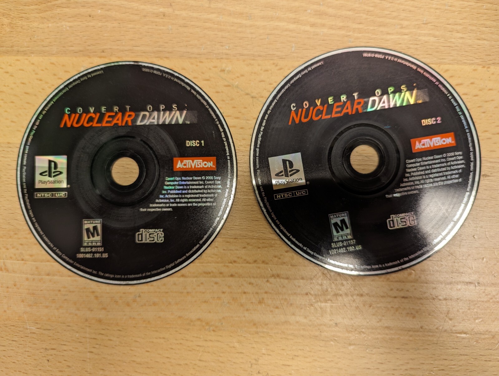 Covert Ops: Nuclear Dawn (Sony PlayStation 1, 2000) Disks 1 & 2 ...