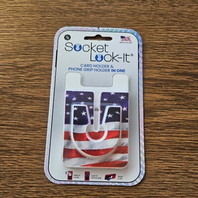 Brand New Socket Lock-It Card Holder & Phone Grip Holder in One ...