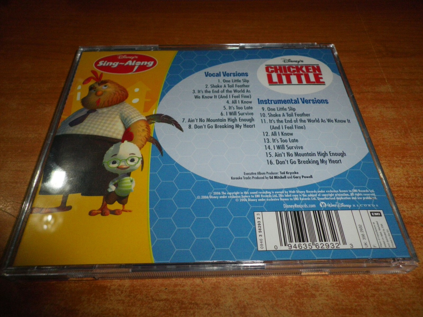 CHICKEN LITTLE BANDA SONORA DISNEY Sing-Along CD ALBUM 2006 EU CONTIENE ...