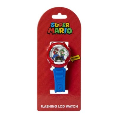 Super Mario Bros - Digital Watch with Flashing LCD - Mario & Luigi ...