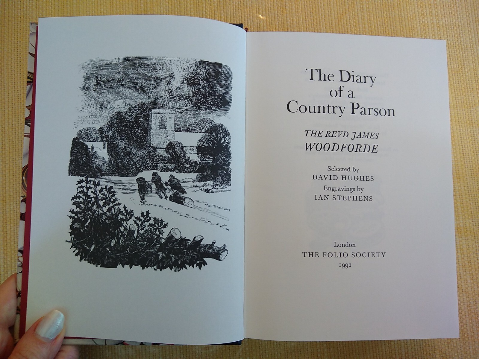 James Woodforde THE DIARY OF A COUNTRY PARSON Folio Society | eBay