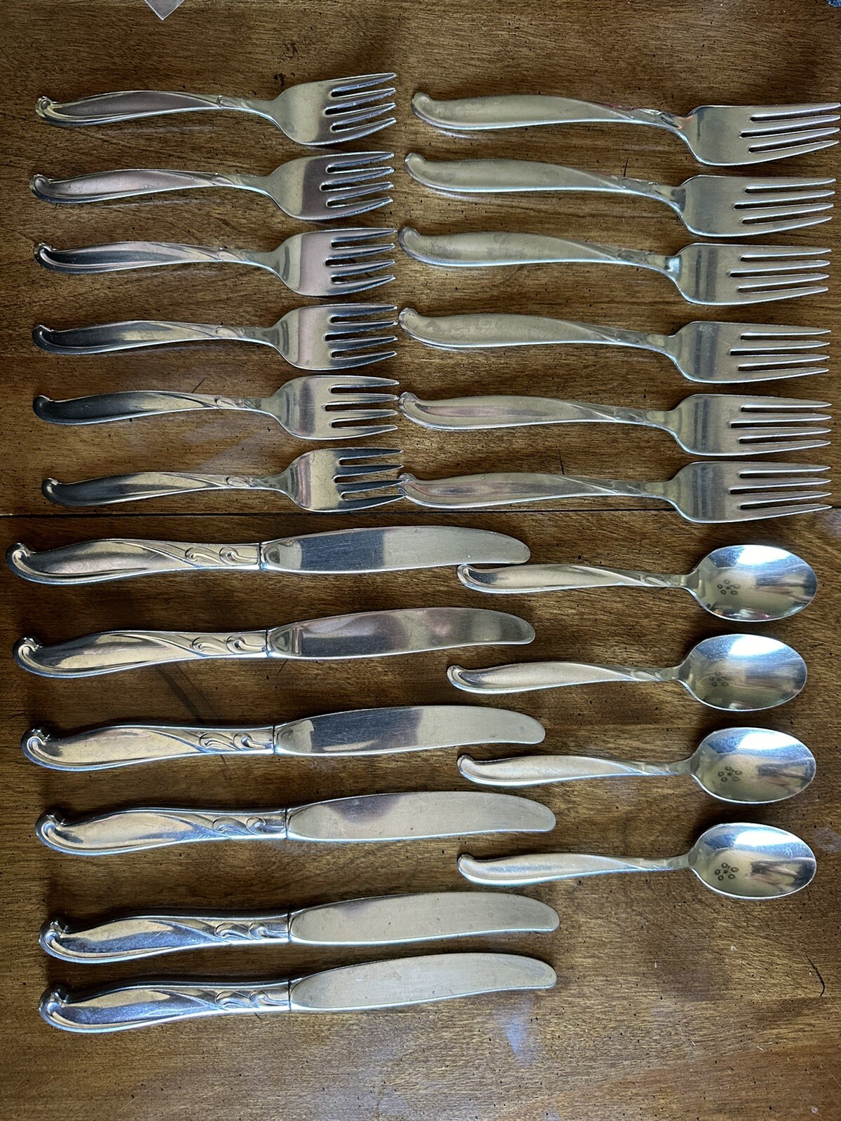 Wallace MODERNAIRE Stainless Glossy Silverware Flatware | eBay