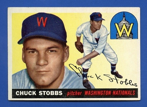 1955 Topps # 41 CHUCK STOBBS WASHINGTON NATIONALS EX | eBay