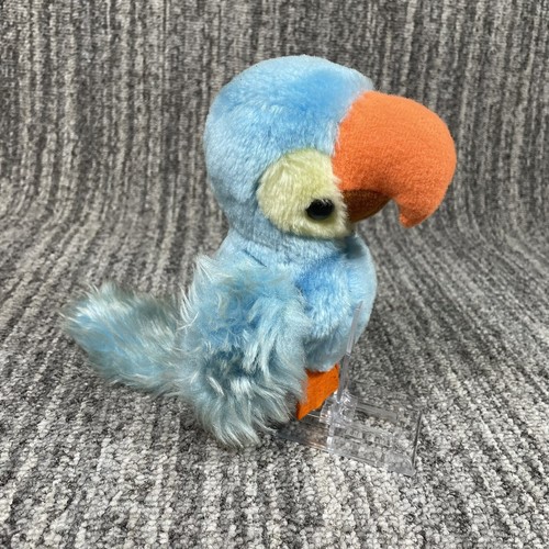 VTG Bean Bag Lois Toy Plush Nut Shells Light Blue Parrot Stuffed Bird ...