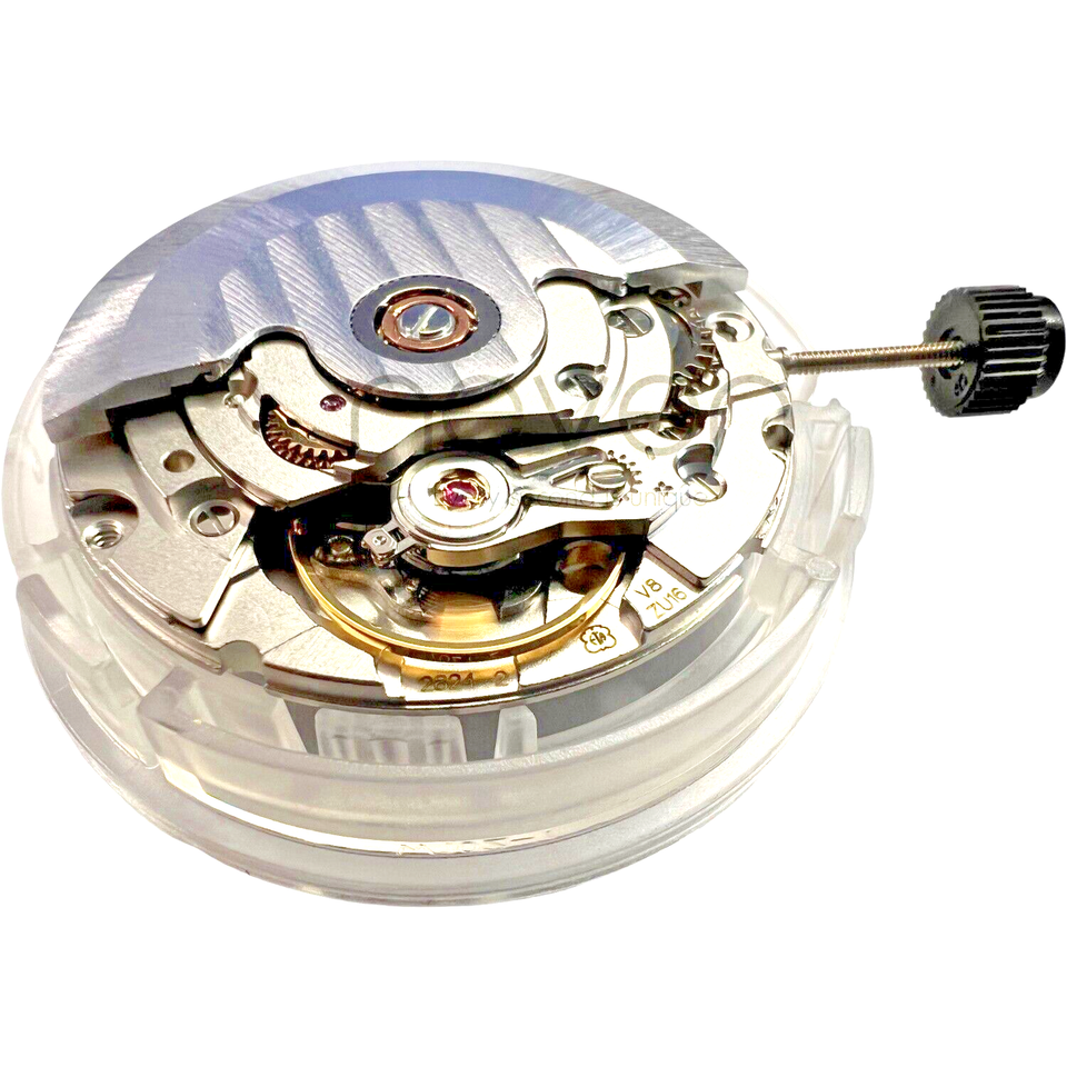 ETA - MOVEMENT - SWISS MADE- 2824 - AUTOMATIC - BLACK DATE - DECORATED ...