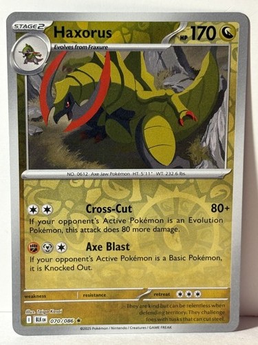 Haxorus Reverse Holo 070/086 SV: Black Bolt NM Pokemon Fast Ship | eBay