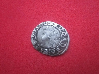 Brill portrait on this Elizabeth 1st silver hammered half groat ...
