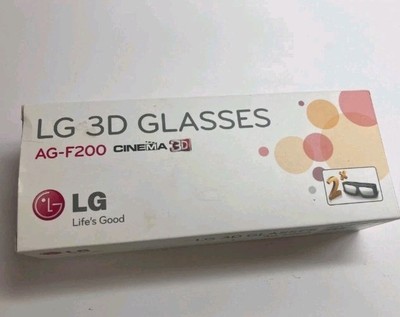 LG 3D Glasses AG F200 Cinema Glasses 2 Pair with original box | eBay