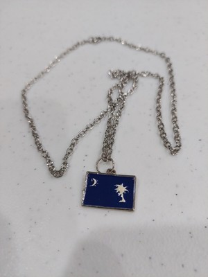 South Carolina SC Flag Pendant Charm Necklace United States State ...