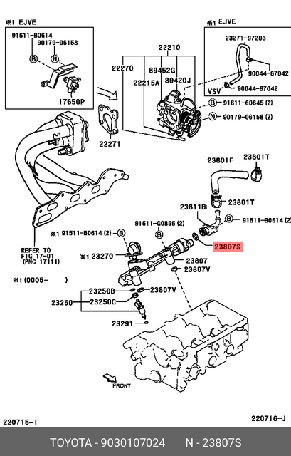 Genuine OE ring o 9030107024 for TOYOTA 90301-07024 online kaufen | eBay