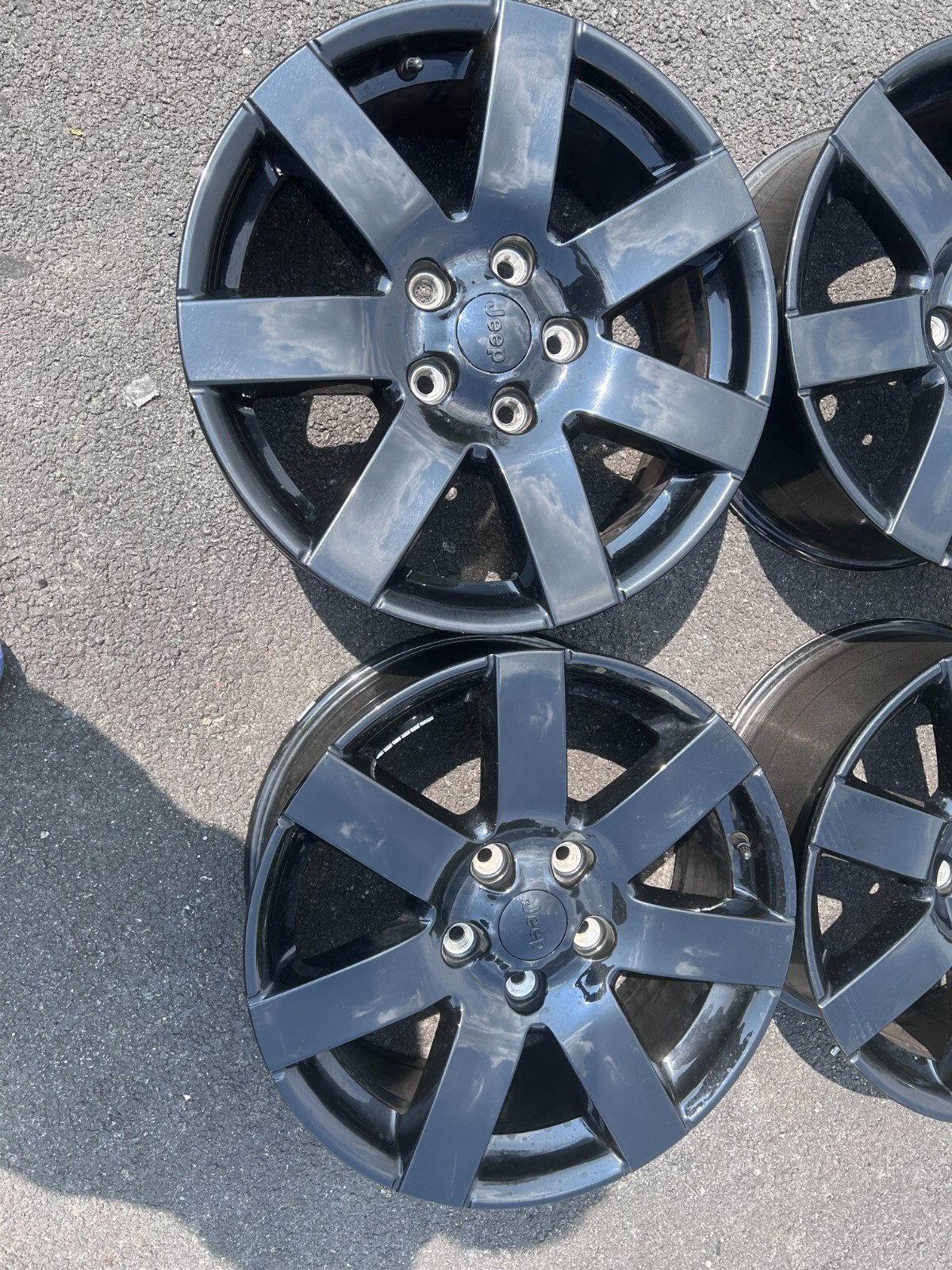 Set of 5 Jeep Wrangler Altitude Wheels Rims 14 15 16 17 18" #9115 Used ...