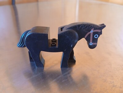 Vintage Lego Black 4494 4493 Horse Brown Bridle With Moving Head | eBay