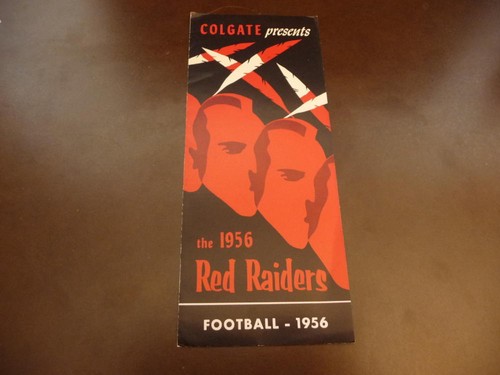 1956 COLGATE COLLEGE FOOTBALL MEDIA GUIDE TICKET BROCHURE WITH PICTURES ...
