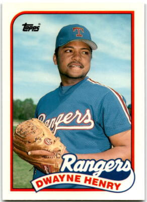 1989 Topps Tiffany Baseball Dwayne Henry Texas Rangers | eBay