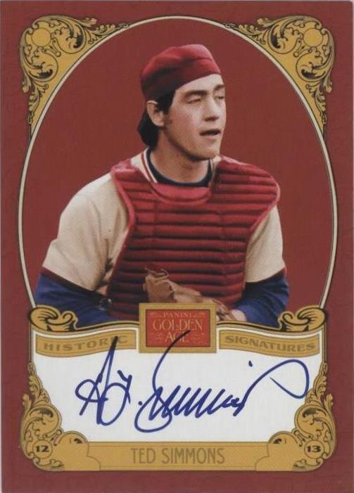 2013 Panini Golden Age - Historic Signatures Ted Simmons #TS (AU) for ...