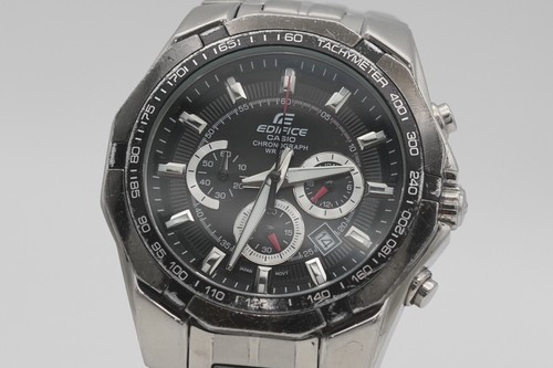 CASIO EDIFICE EF-540 DY ALL STAINLESS STEEL | eBay