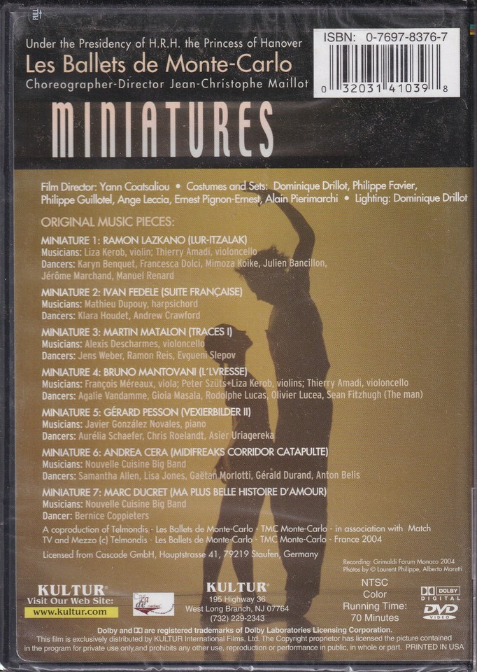 MINIATURES - MONTE CARLO (DVD 2006) (Z3) 32031410398| eBay
