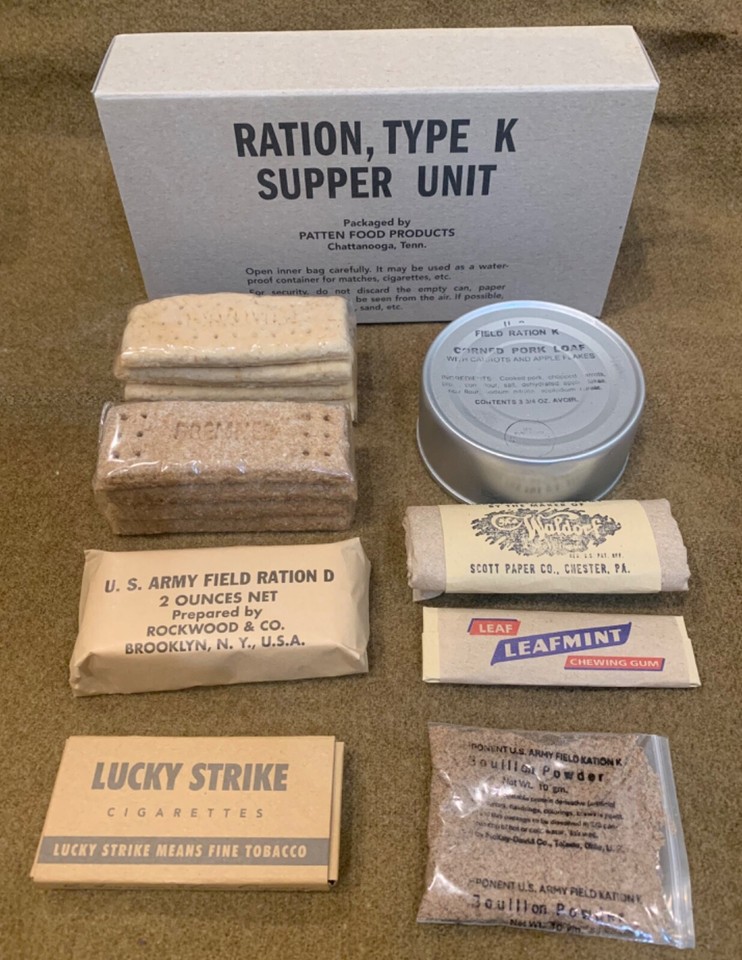 Mid War Fully Edible WWII Reproduction K Ration Breakfast Dinner Or ...