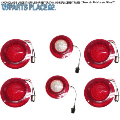 1963 Impala LED Tail Light & Back Up Light Lens Set- Set Of 6 | eBay