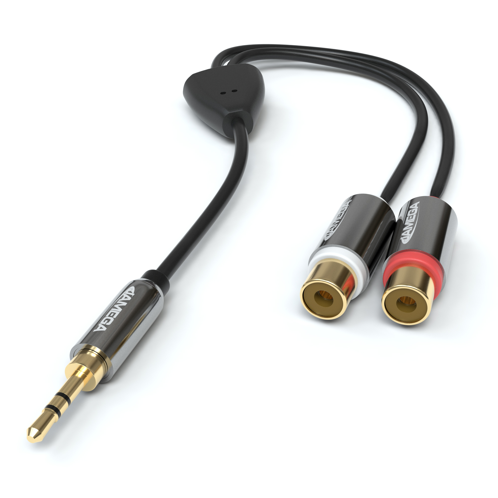 Cinch auf Klinke Adapter Aux zu Cinch 3.5mm Klinke auf 2 RCA Cinch ...