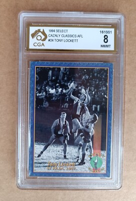 Tony Lockett 1994 Cazaly Classics - AFL Card #24 - CGA 8 NM-MINT not ...
