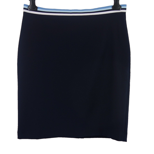 Rock MORE & MORE Damen Bleistiftrock Dunkelblau Sportlich Elegant Gr 40 ...