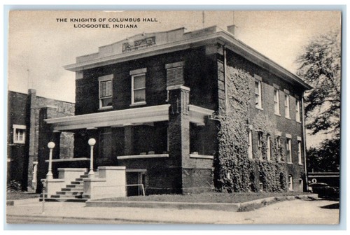 c1940 Knights Columbus Hall Exterior Building Loogootee Indiana Artvue ...