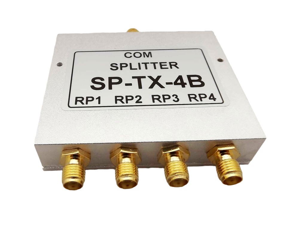 SMA 1 to 4 Way RF Coaxial Power Splitter Divider Signal Booster 380 ...