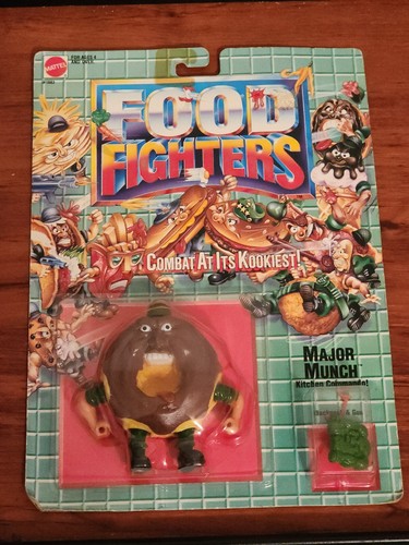 Food Fighters Mattel 1989 Major Munch Action Figure Sealed | eBay