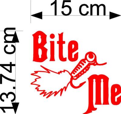 BITE ME, Vinyl Decal Sticker 9 Different colours available | eBay Australia