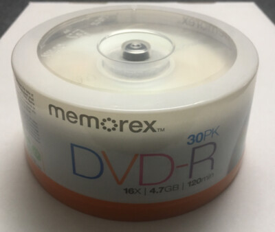 Memorex DVD-R 16X/4.7Go/120 Minute Sealed | eBay