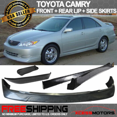 Fits 02-03 Toyota Camry PU VIP Front Rear Bumper Lip Side Skirts | eBay