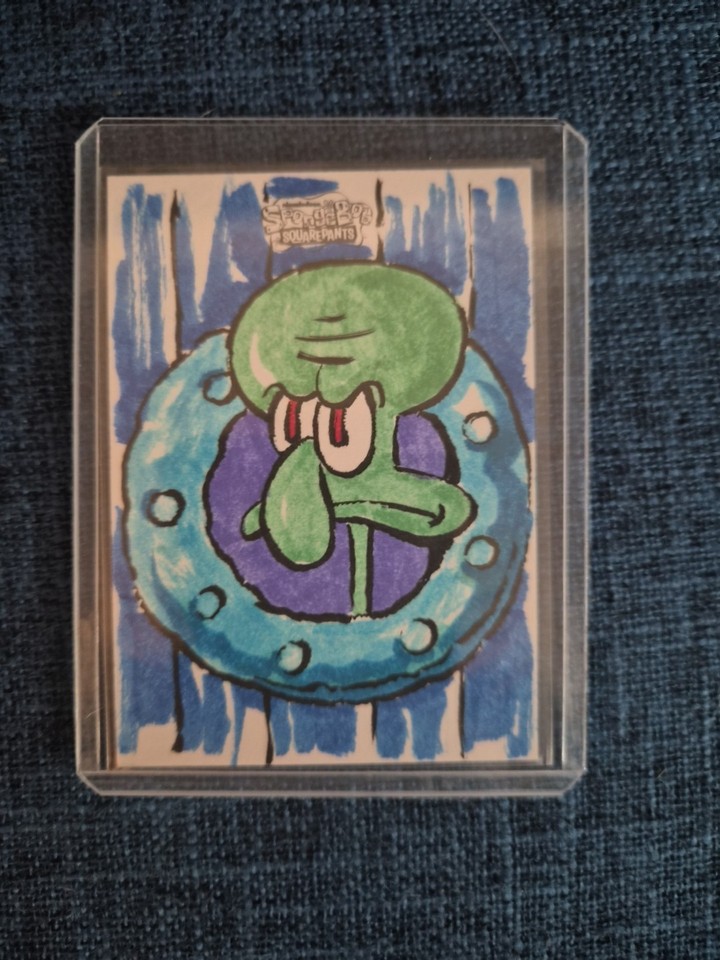 2025 Topps Chrome SpongeBob SquarePants Hand Drawn Sketch Card 1/1 ...