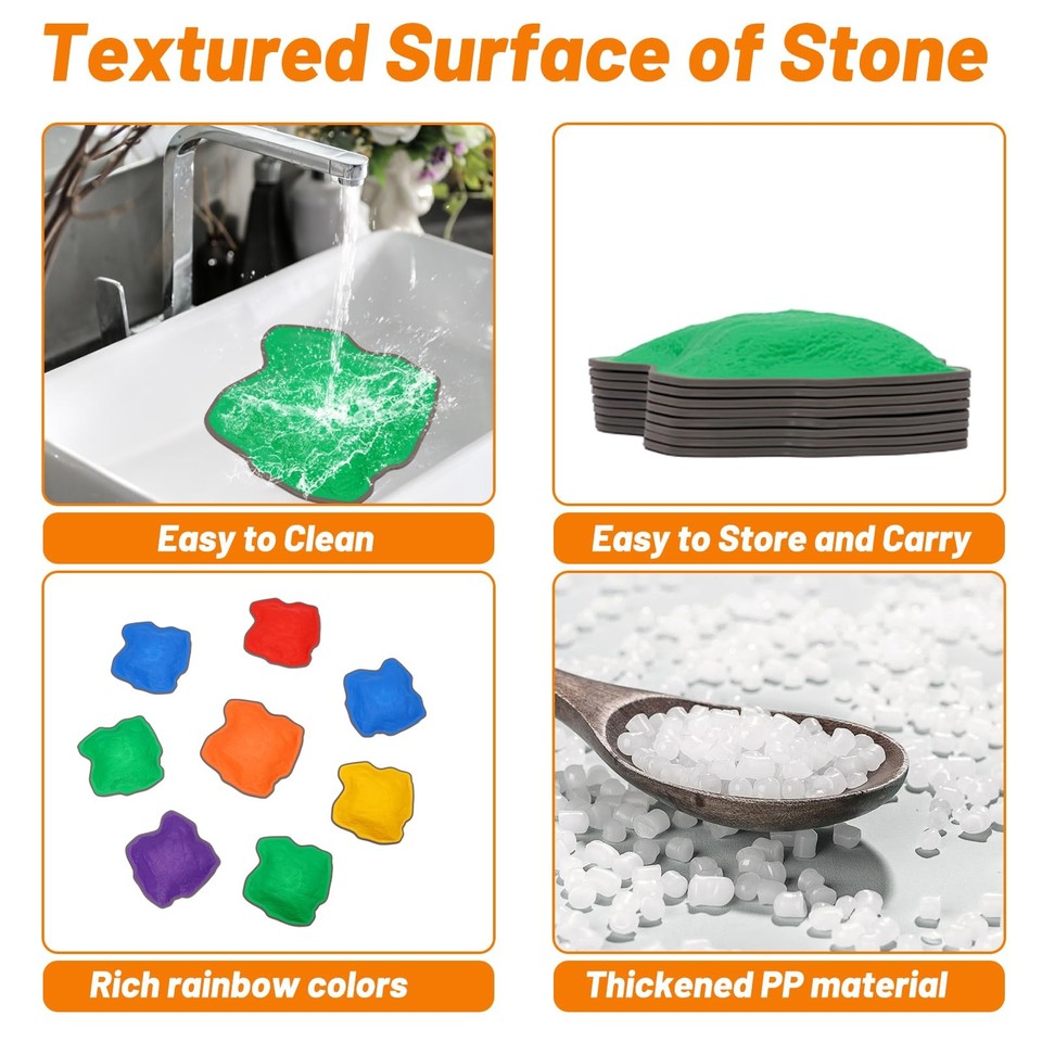 Non-Slip Stepping Stones for 8pcs Plastic Balance Beam Obstacle Course ...