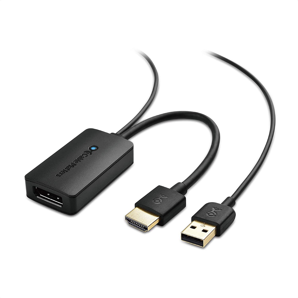 Cable Matters Unidirectional 4K HDMI to Displayport Adapter, HDMI Male ...