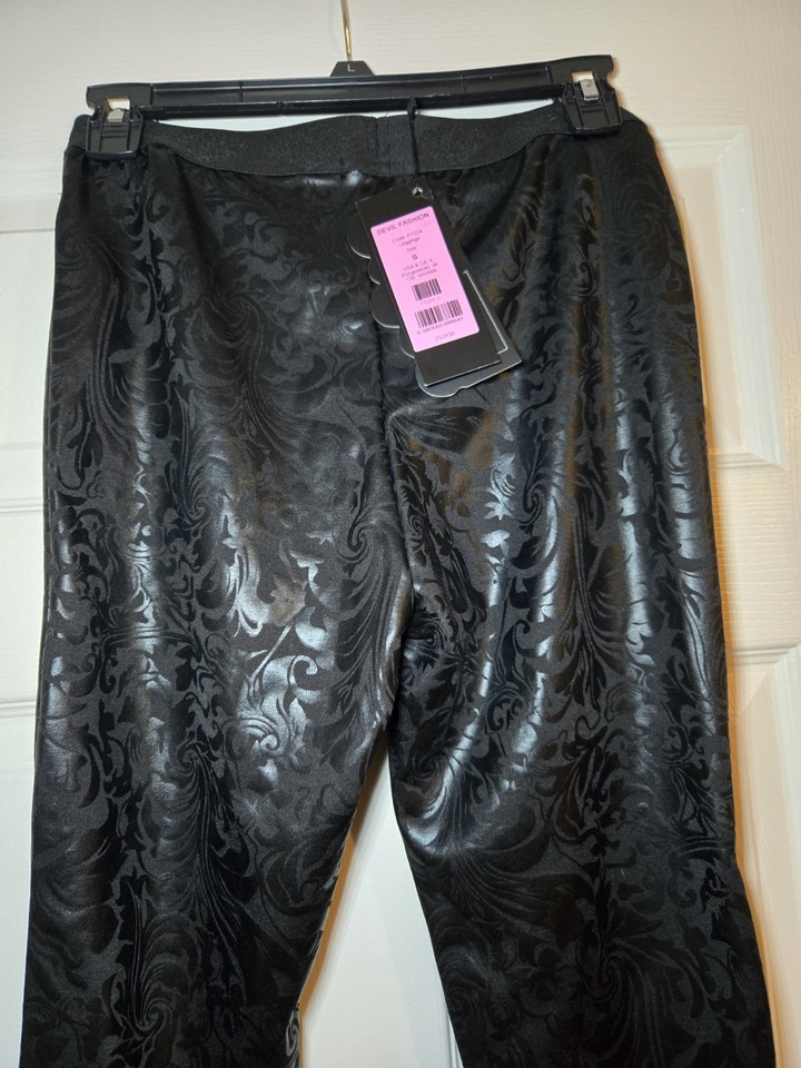 VampireFreaks DevilFashion Glossy Leggings Size Small Goth Alternative ...