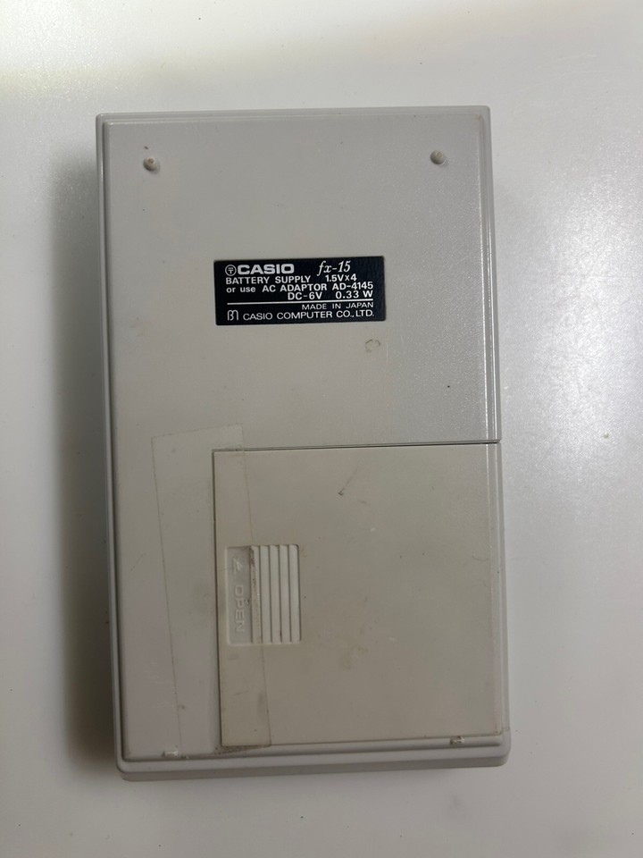 CASIO fx-15 Scientific Calculator Vintage 1970s FFULLY FUNCTIONAL + FAST SHIP | eBay